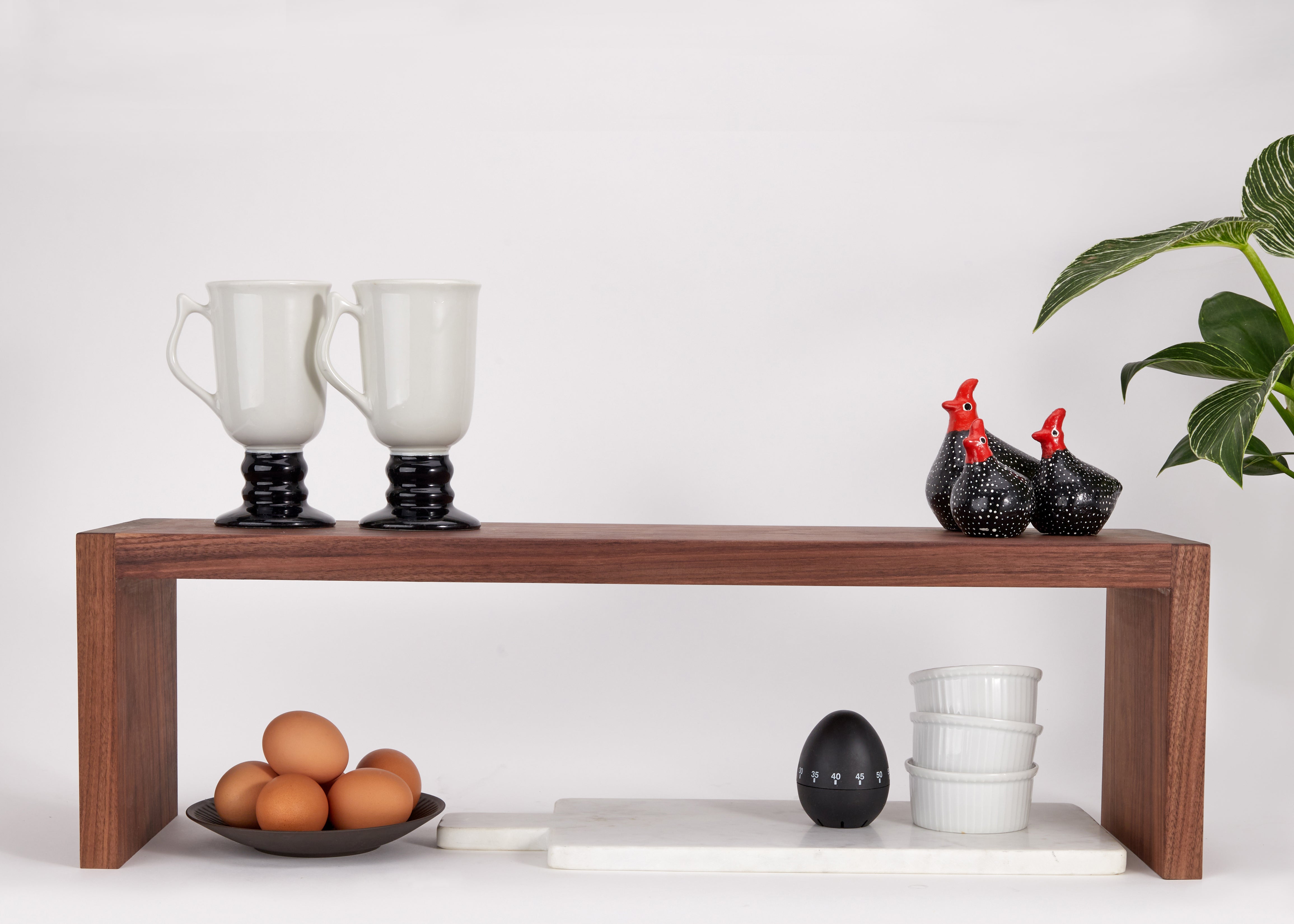 Walnut Kitchen Shelf Riser – Reds Wood Design