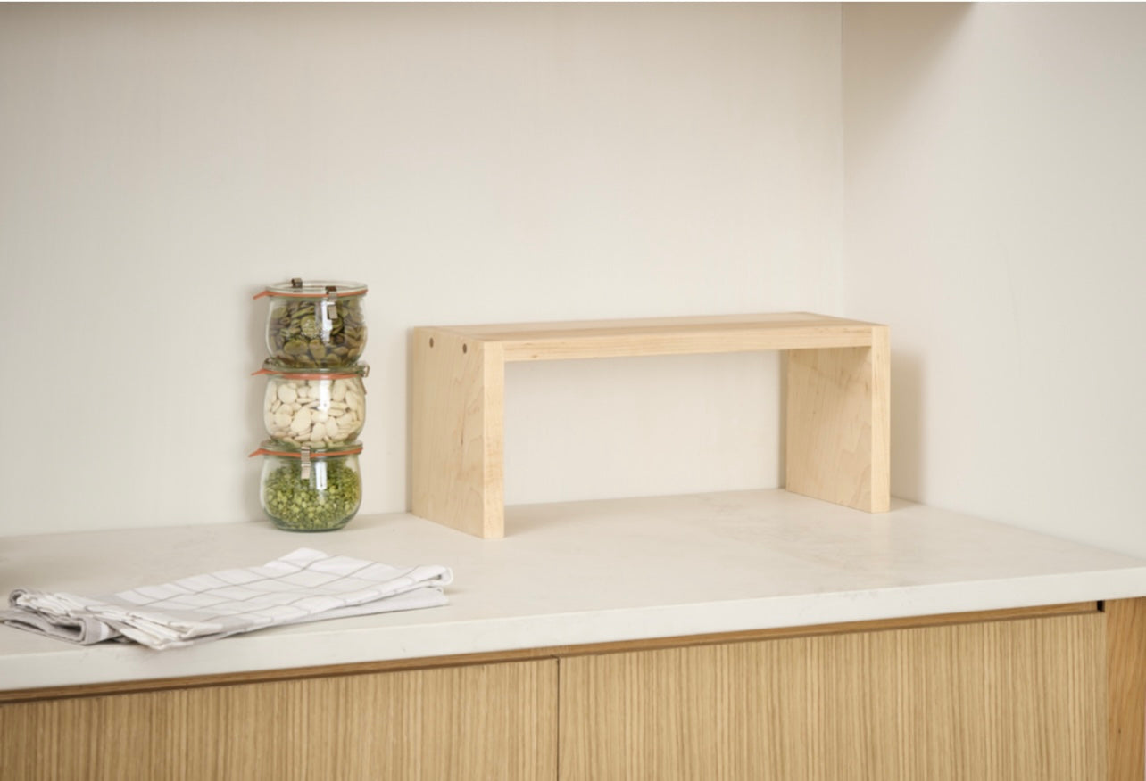 Maple Kitchen Shelf Riser – Reds Wood Design